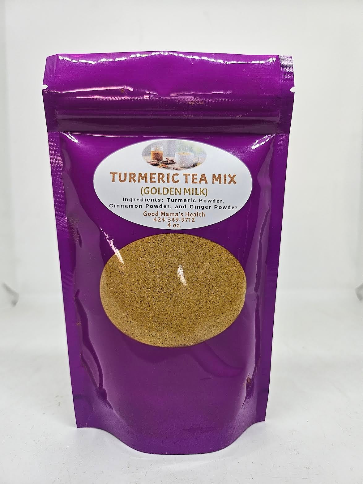 Turmeric Tea Mix (Golden Milk) 4oz | Good Mama's Health